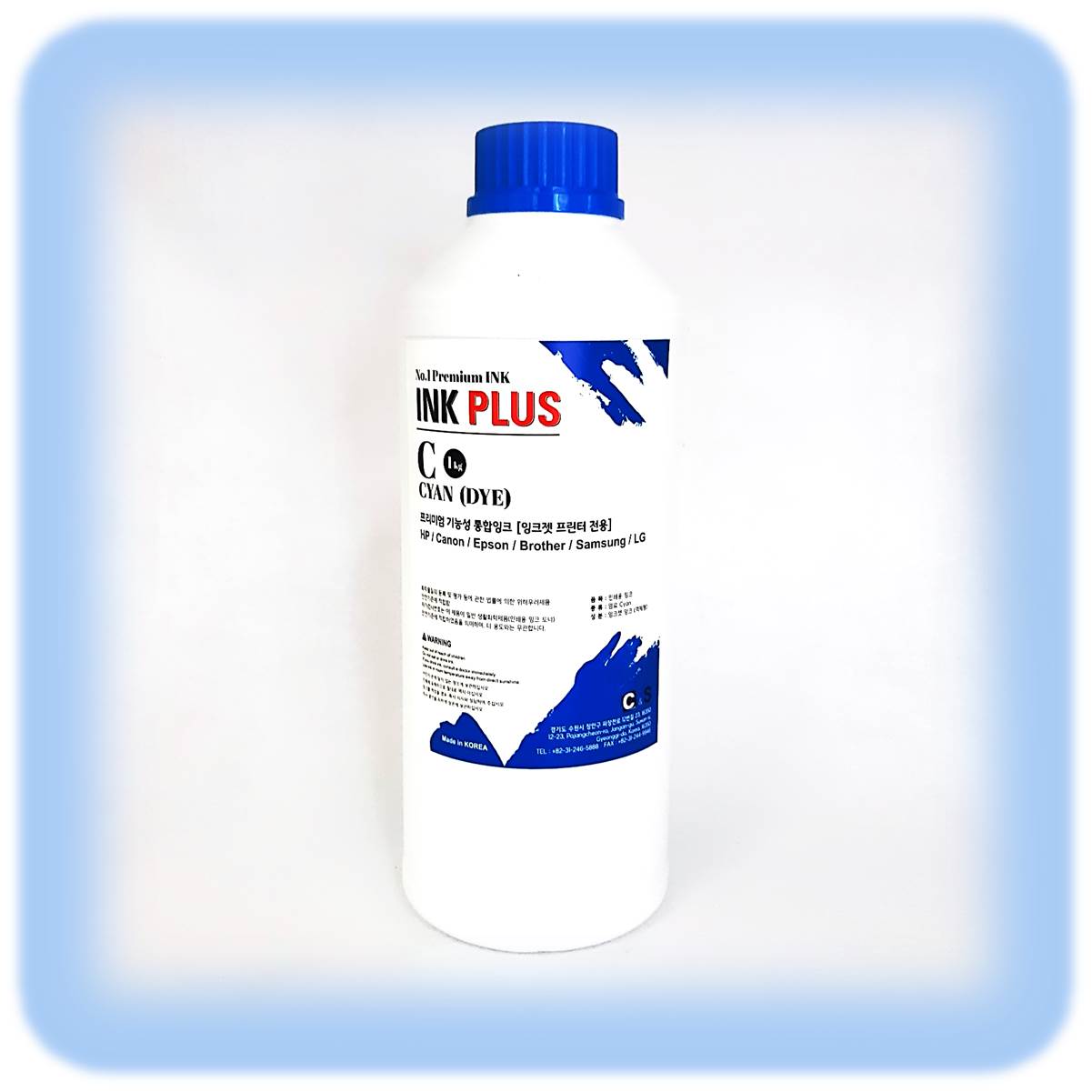 Ink Plus(파랑(C)/염료(DYE)) : 프리미엄 기능성 통합잉크[잉크젯 프린터 전용] / HP / Canon ...